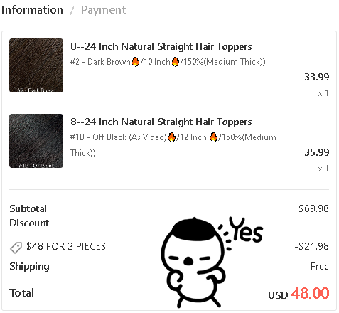 8--24 Inch Natural Straight Hair Toppers – seamiss