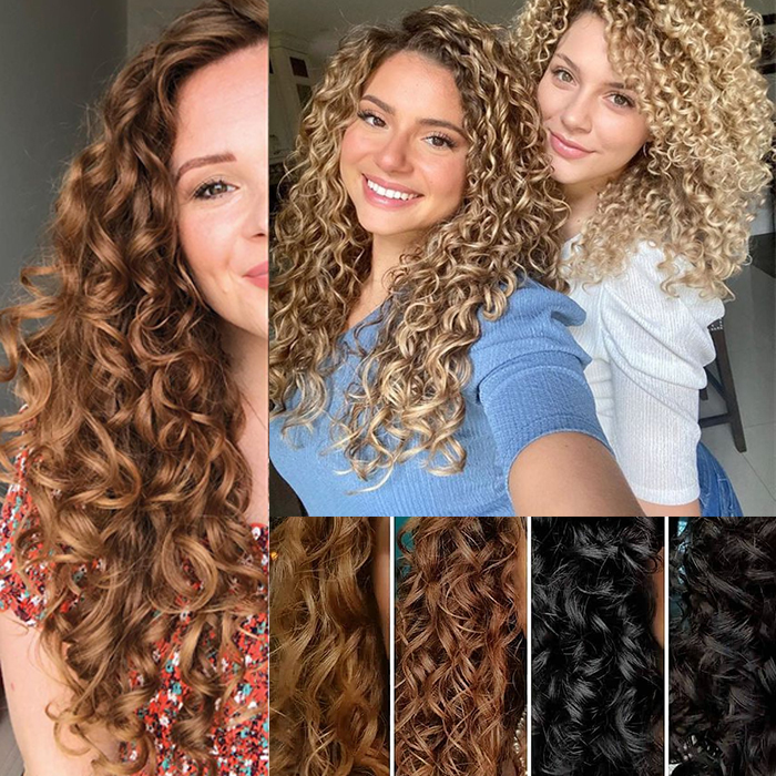 Fluffy Curly Crown Hair Topper One Piece Clip in Hairpiece