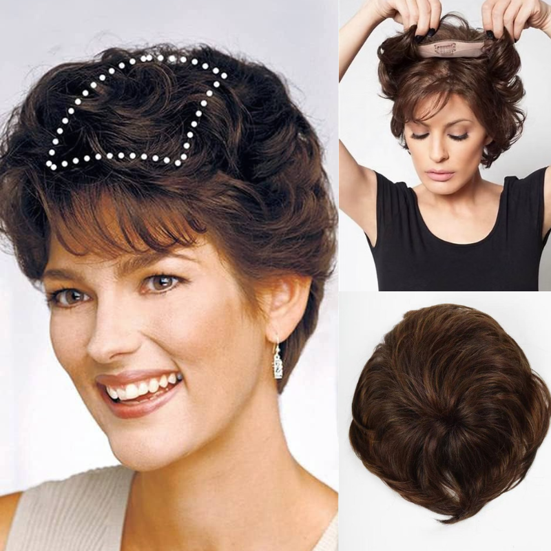 Nice Short Wiglets Hair Pieces for Women with Thinning and Fine Hair