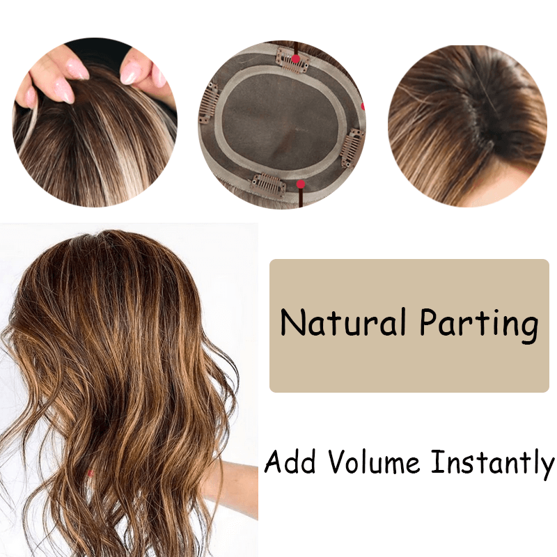 Wavy Hair Topper | Simple Step To Get Transformation | Adds top volume ...