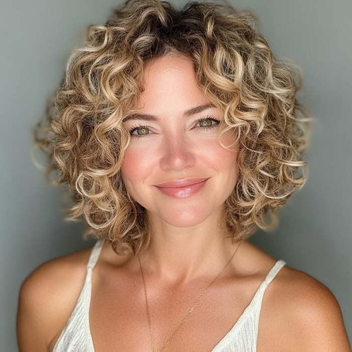 Short Curly Hair Topper Natural Hair Pieces Wavy Blonde Topper For Wom
